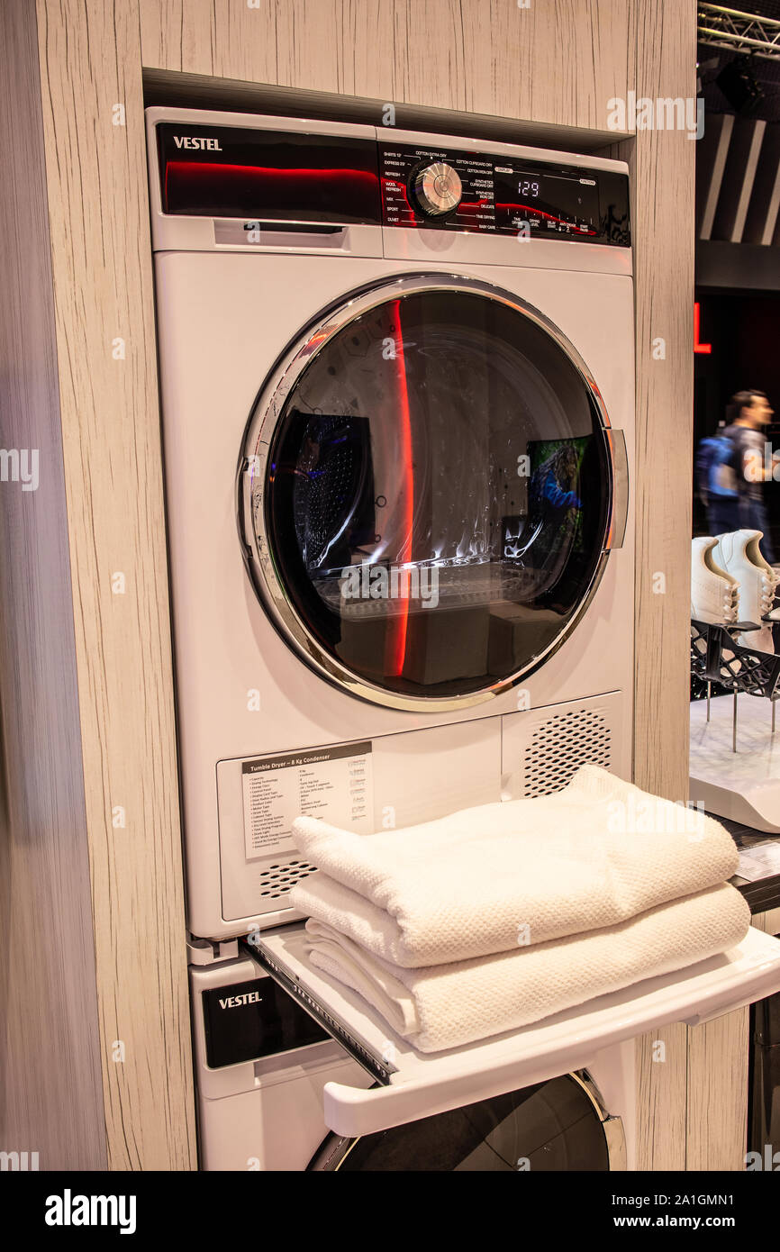 Berlin, Germany, Sep 2019 Vestel Washing Machine Tumble Dryer on ...