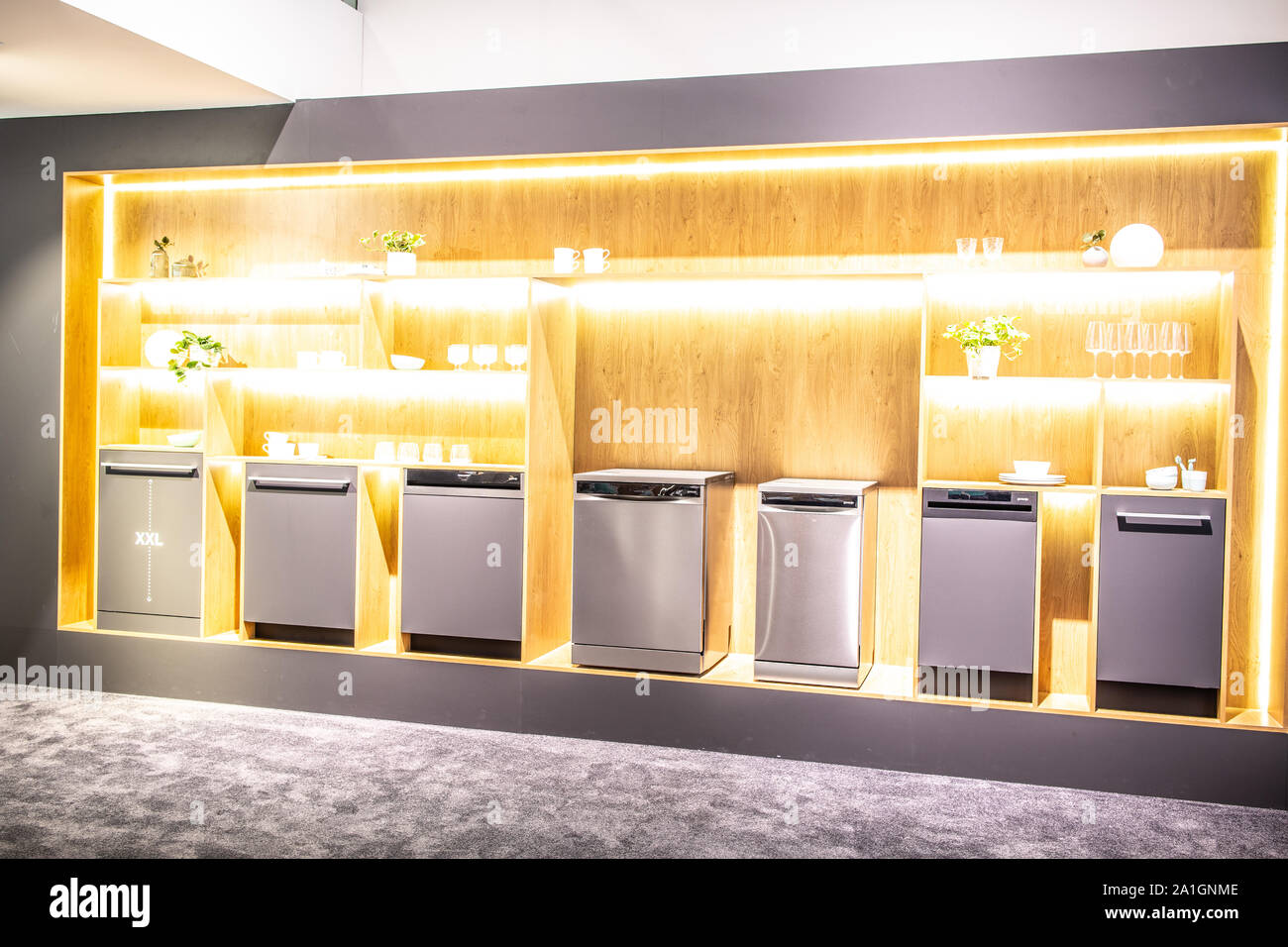 Berlin, Germany, Sep 2019, new GORENJE dishwasher on display, at ...