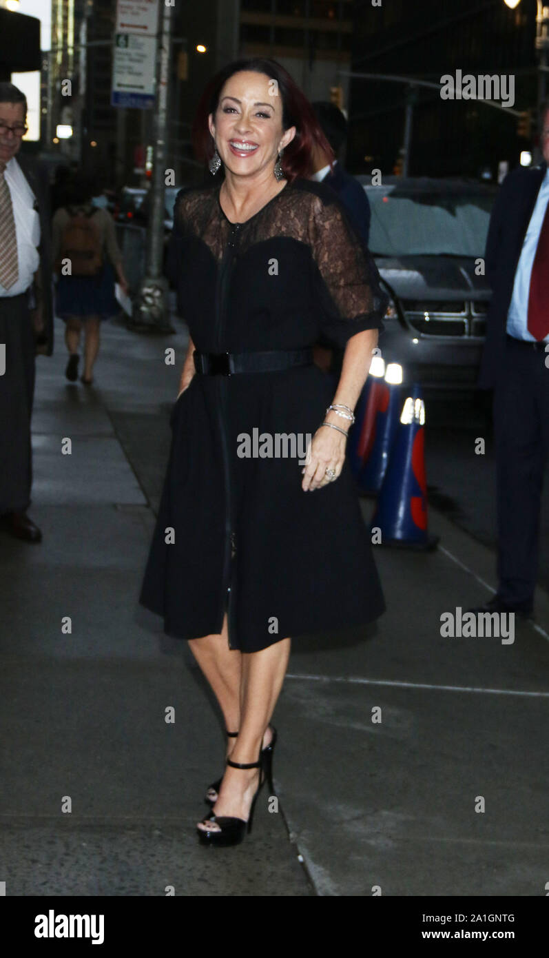 New York, NY, USA. 26th Sep, 2019. Patricia Heaton at The Late Show ...