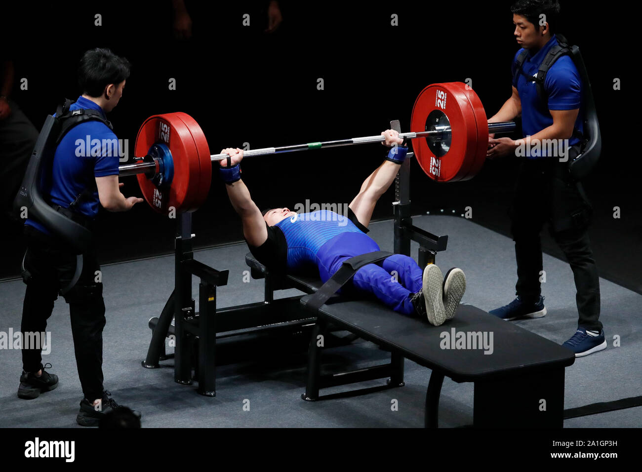 Tokyo, Japan. 26th Sep, 2019. Ä Kazuki Okuyama (JPN) Para Powerlifting ...