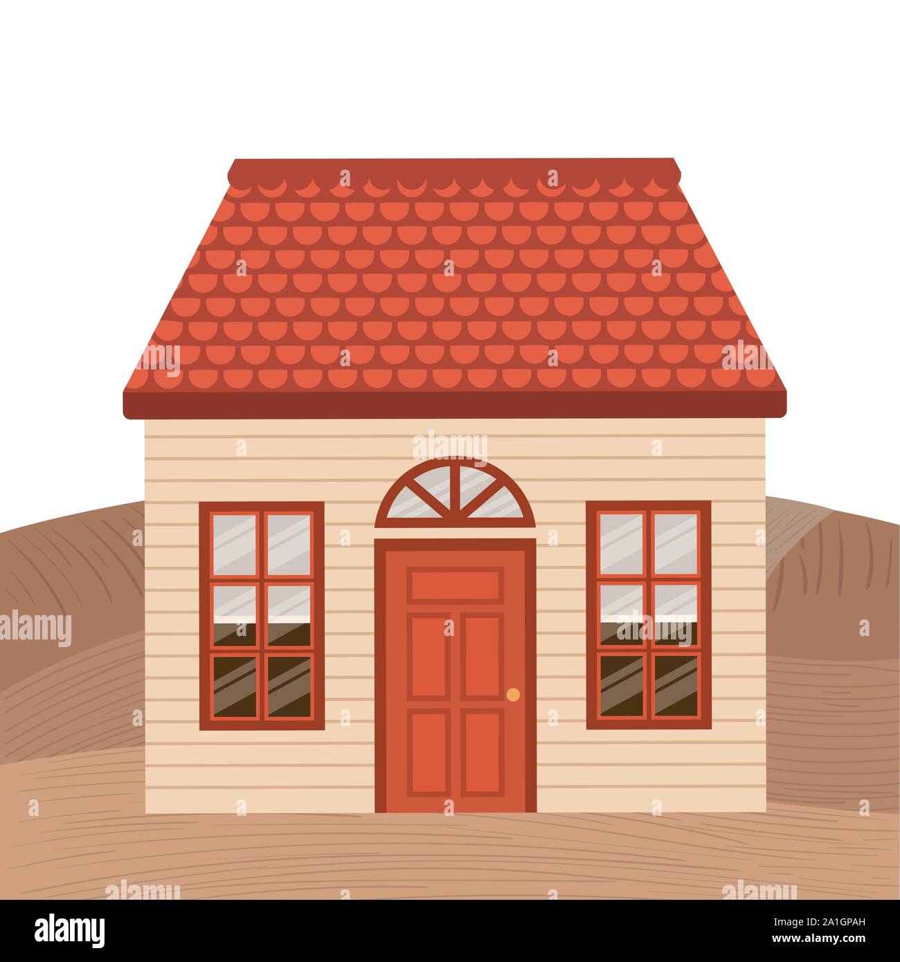 beauty house autumn facade icon Stock Vector Image & Art - Alamy