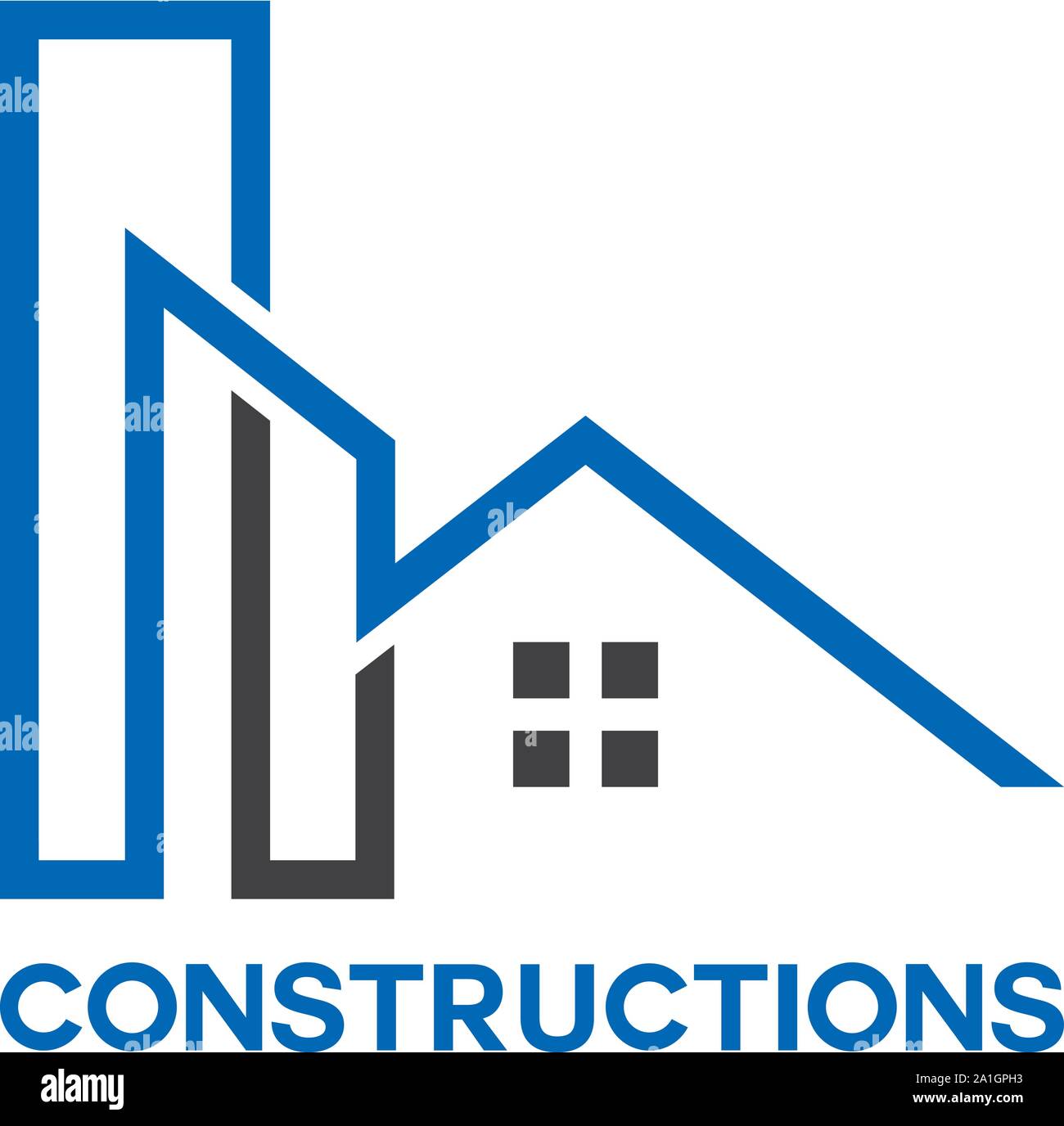 House repair logo. Tools icon. Roof repair logo. Repairs house sign ...
