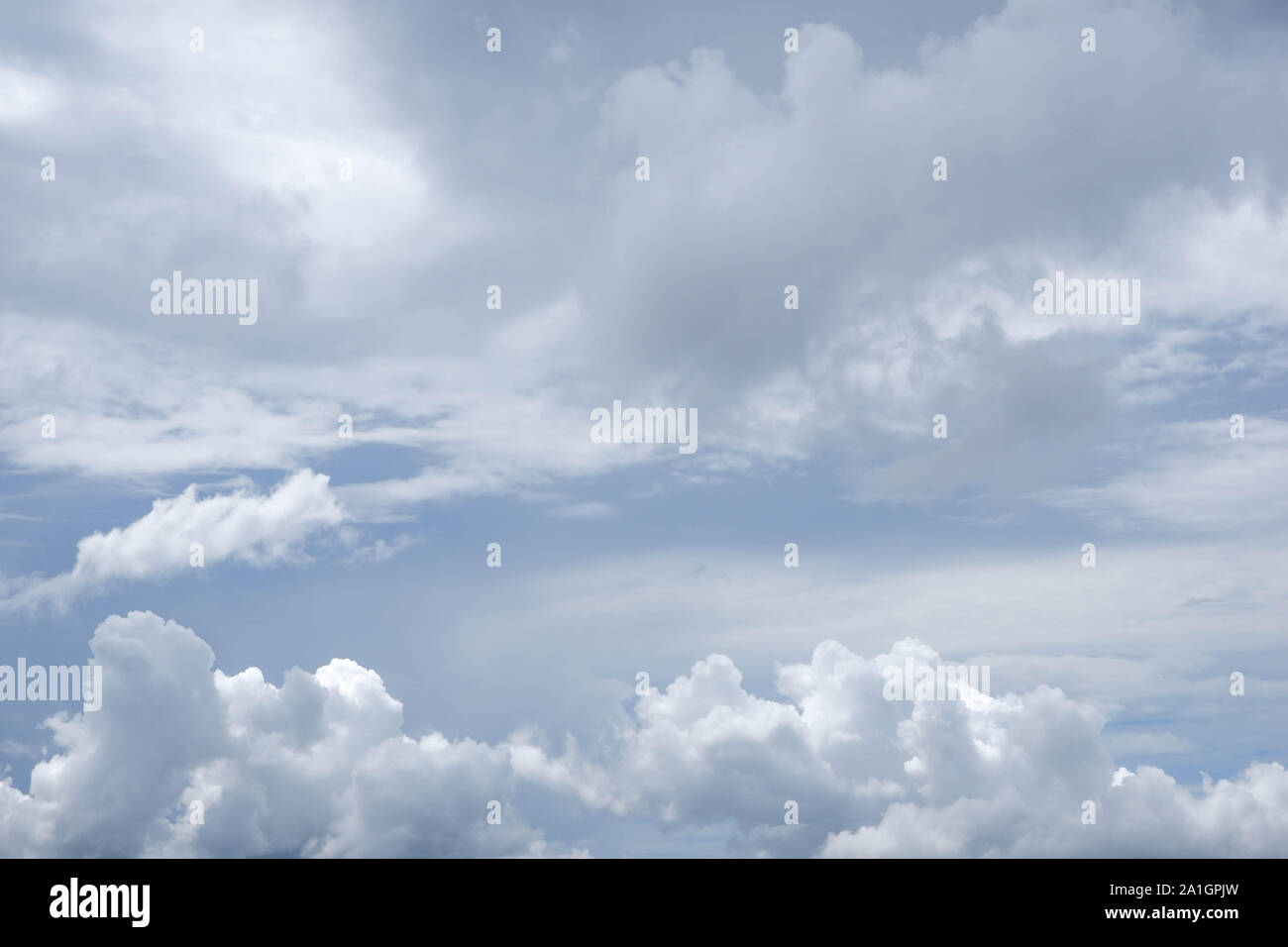 The blue sky and clouds together Stock Photo - Alamy