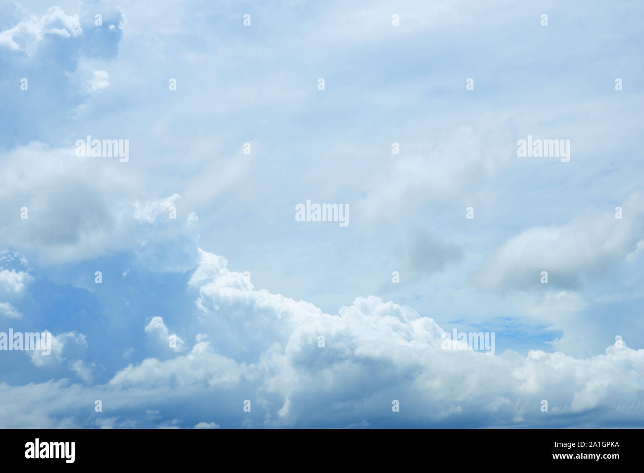 The blue sky and clouds together Stock Photo - Alamy
