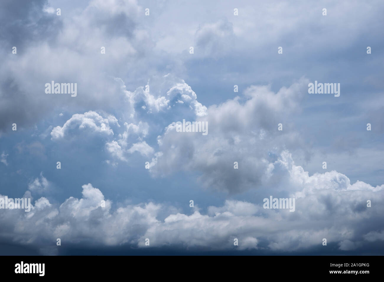 The blue sky and clouds together Stock Photo - Alamy