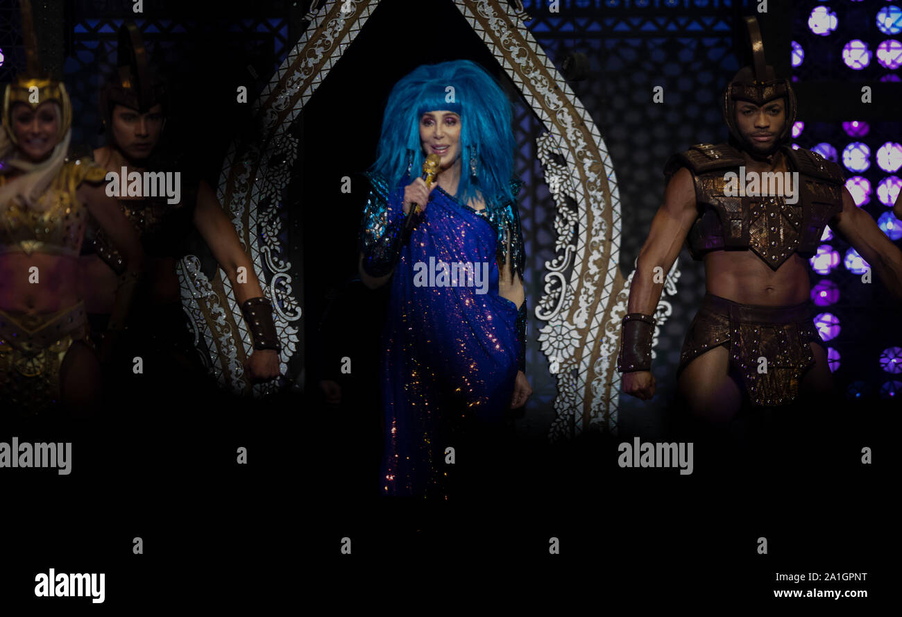 Berlin, Germany. 26th Sep, 2019. Cher sings at the beginning of her ...