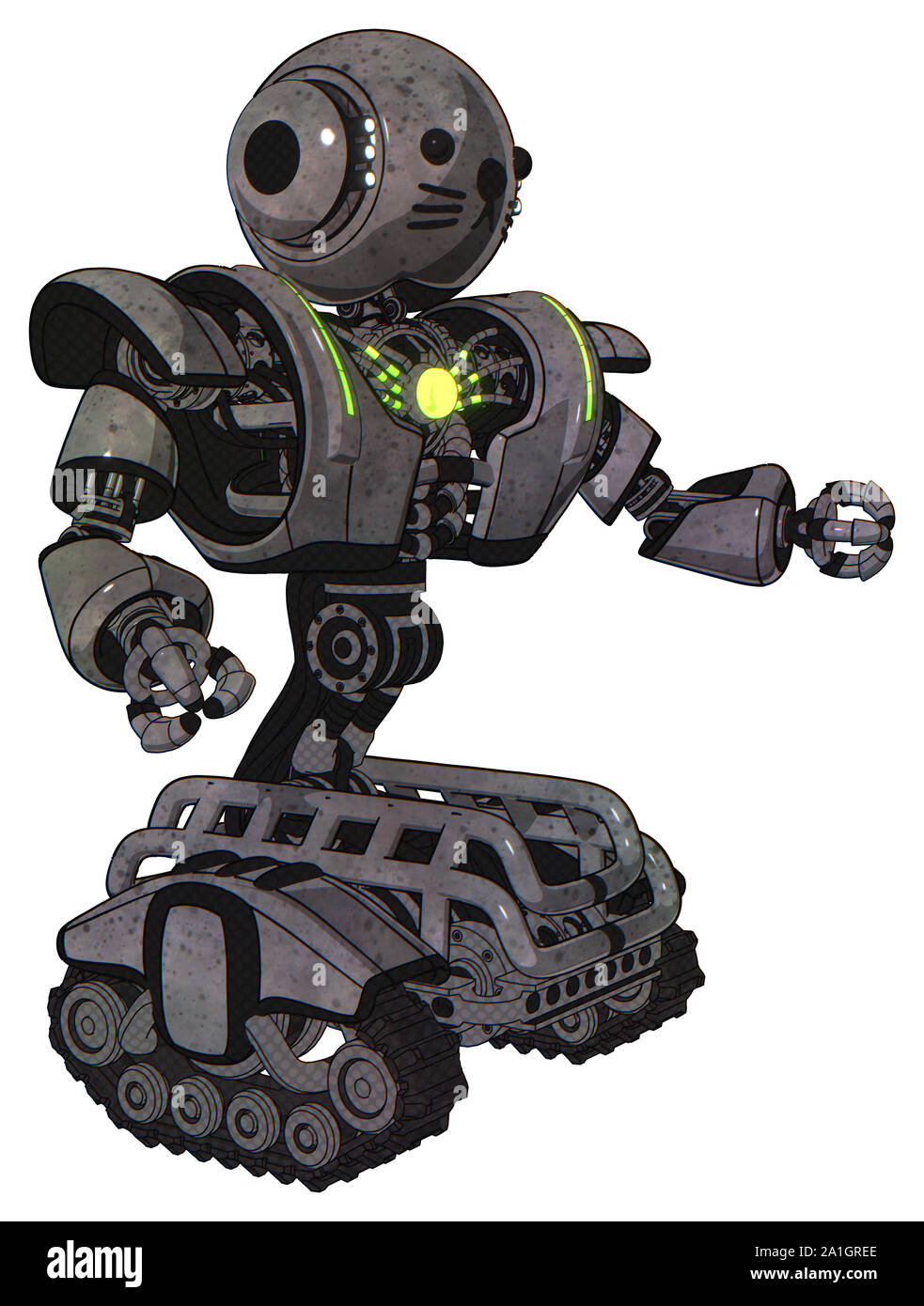 Automaton containing elements: round head, head light gadgets, heavy ...