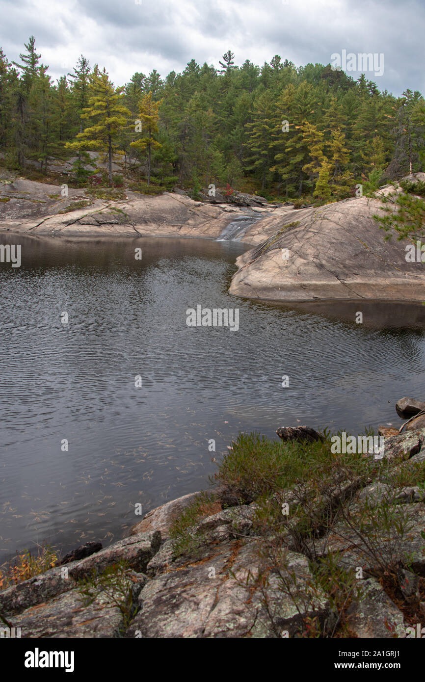 Algonquin Park cascade pool in autumn Stock Photo - Alamy