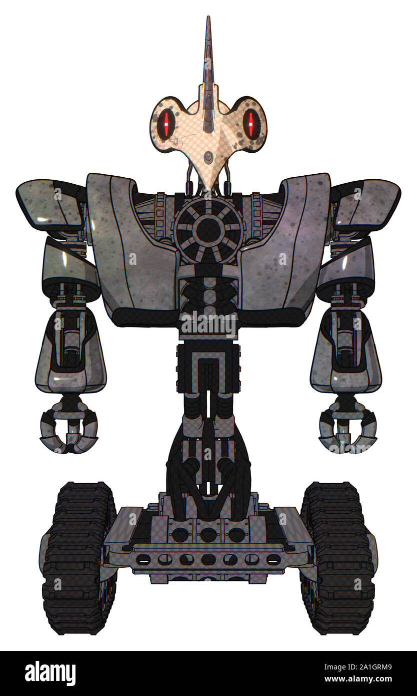 Automaton containing elements: bird skull head, red line eyes, heavy ...