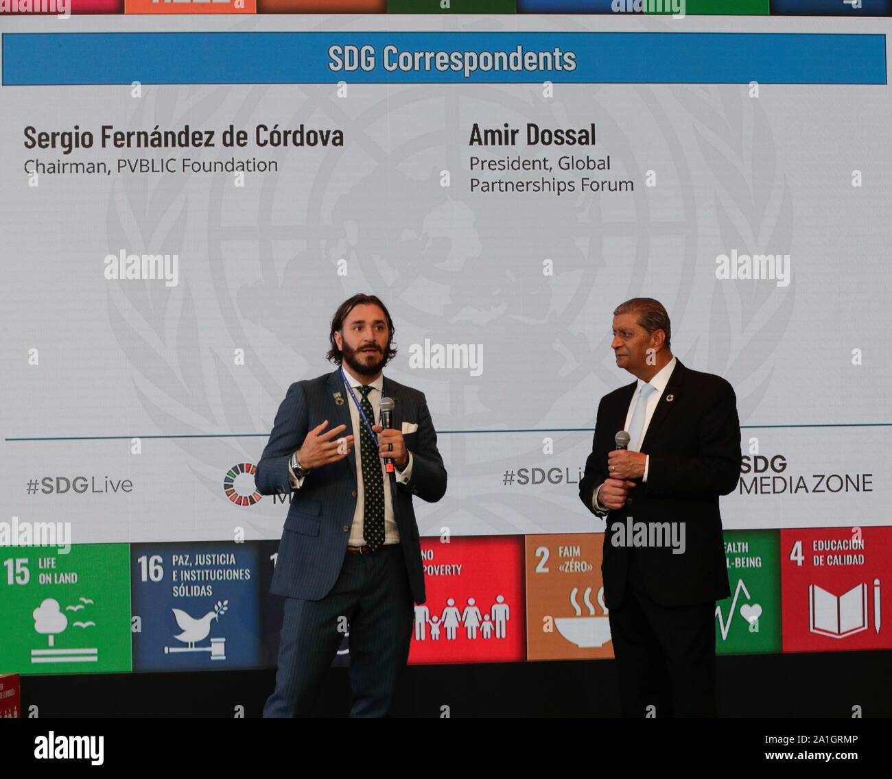 United Nations, New York, USA, September 26, 2019 - Amir Dossal ...