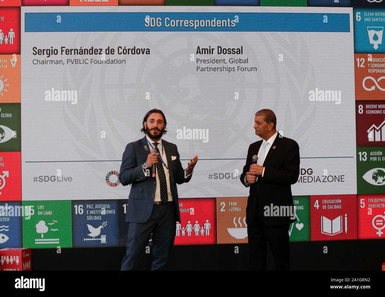 United Nations, New York, USA, September 26, 2019 - Amir Dossal ...