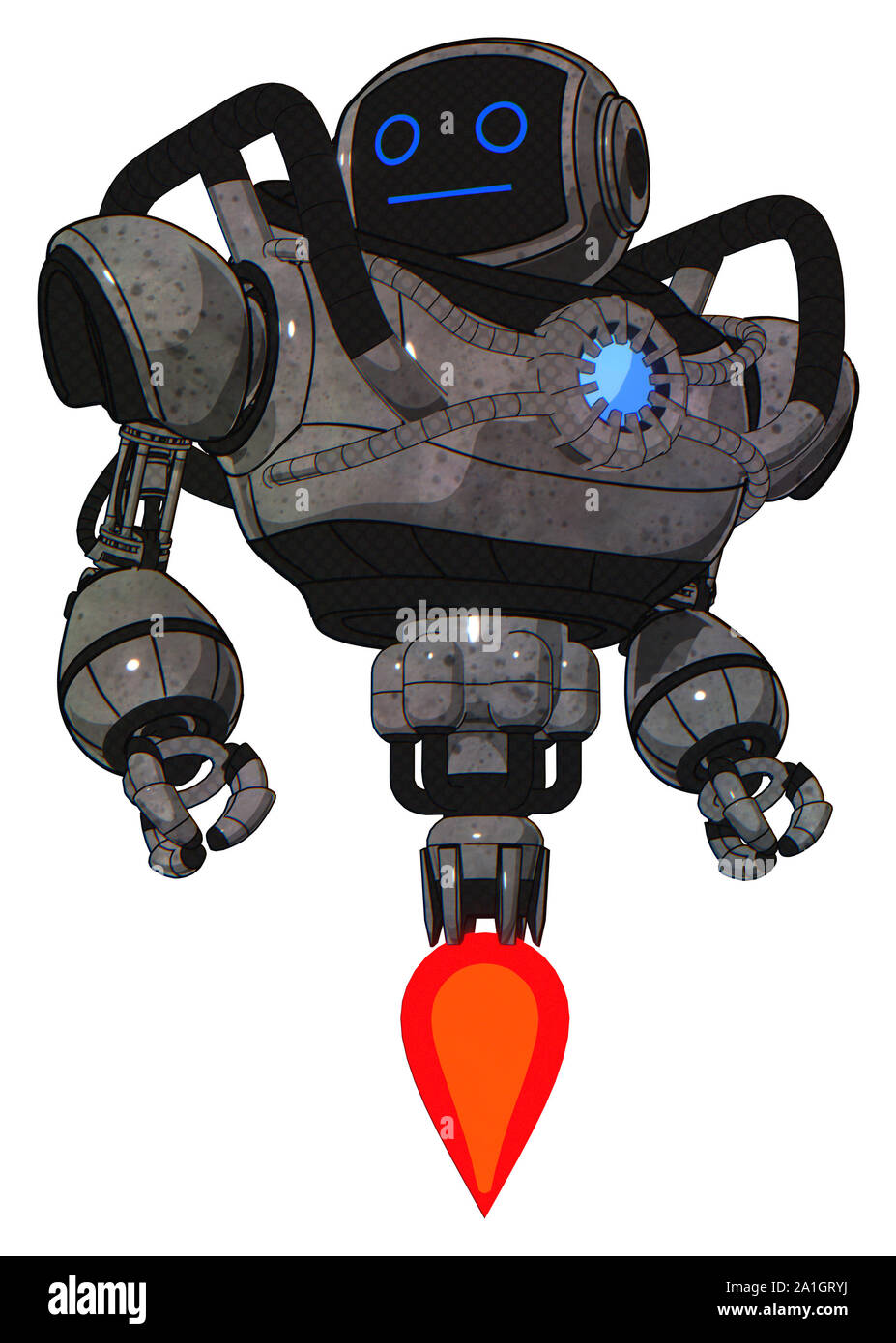 Automaton containing elements: digital display head, blank-faced ...