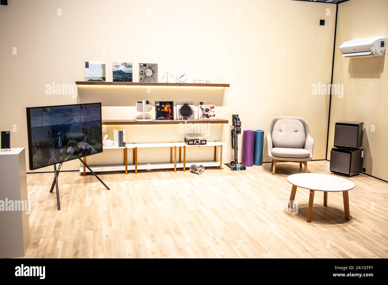 Berlin, Germany, Sep 2019 new Samsung Bespoke Home Appliances on ...