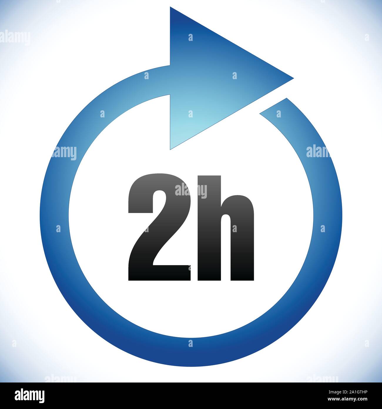 2h Turnaround time (TAT) icon. Interval for processing, return to ...
