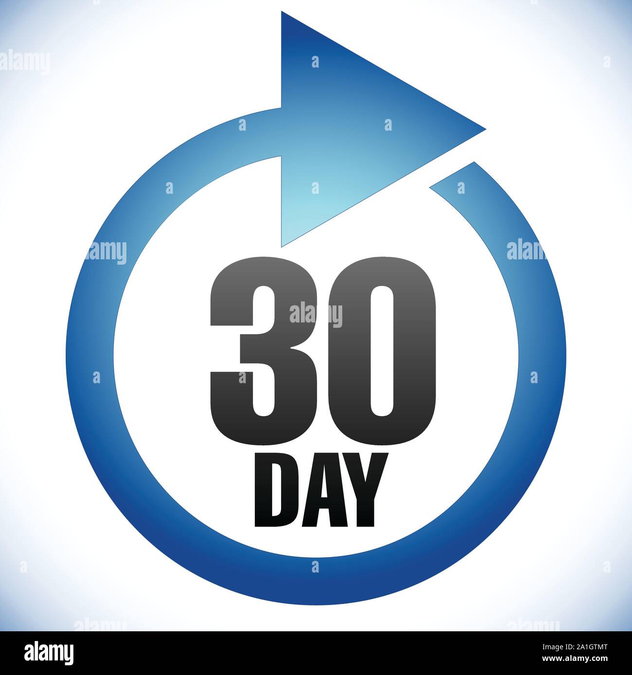 30 day Turnaround time (TAT) icon. Interval for processing, return to ...