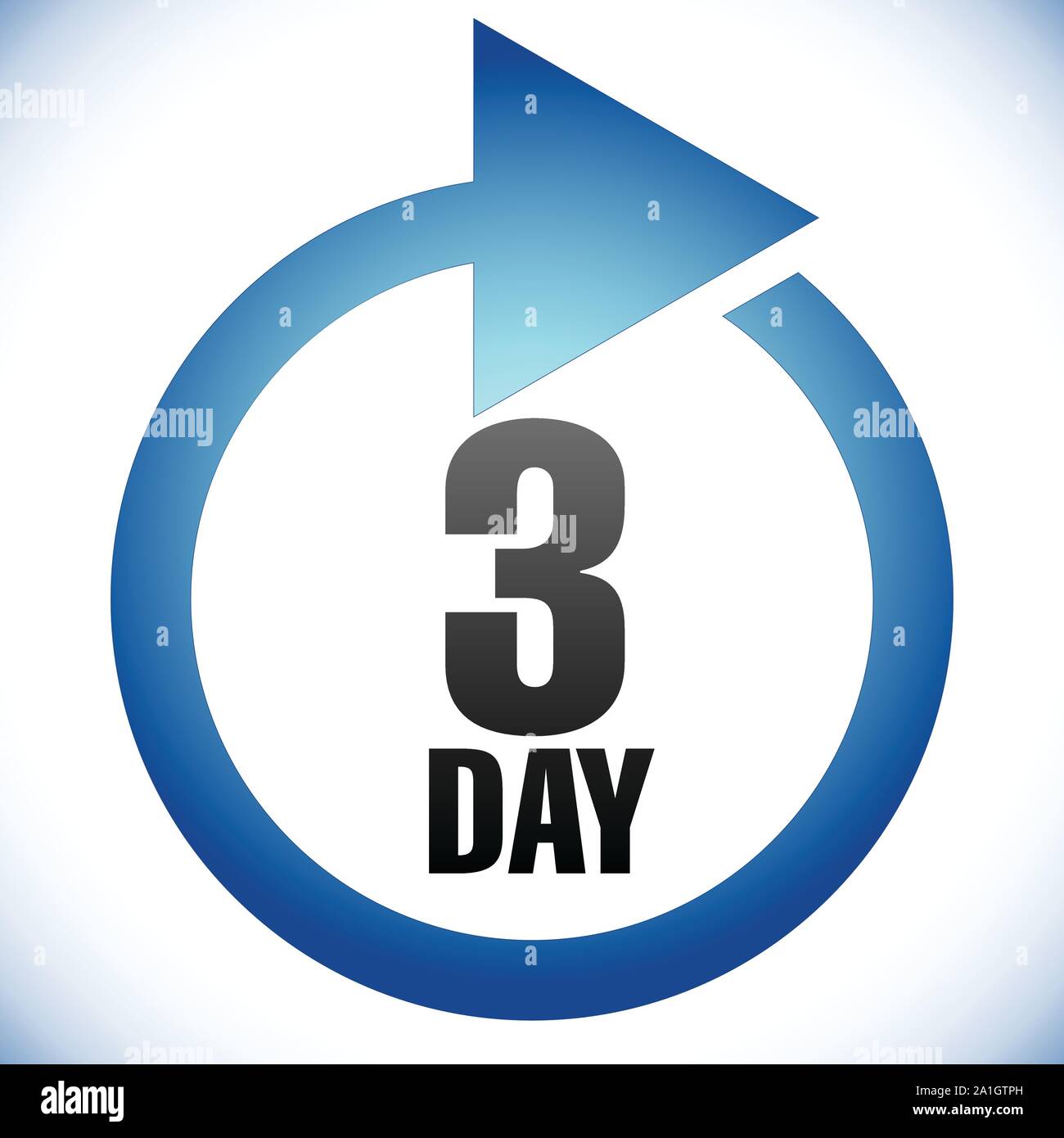 Turnaround time (TAT) icon. Interval for processing, return to customer ...