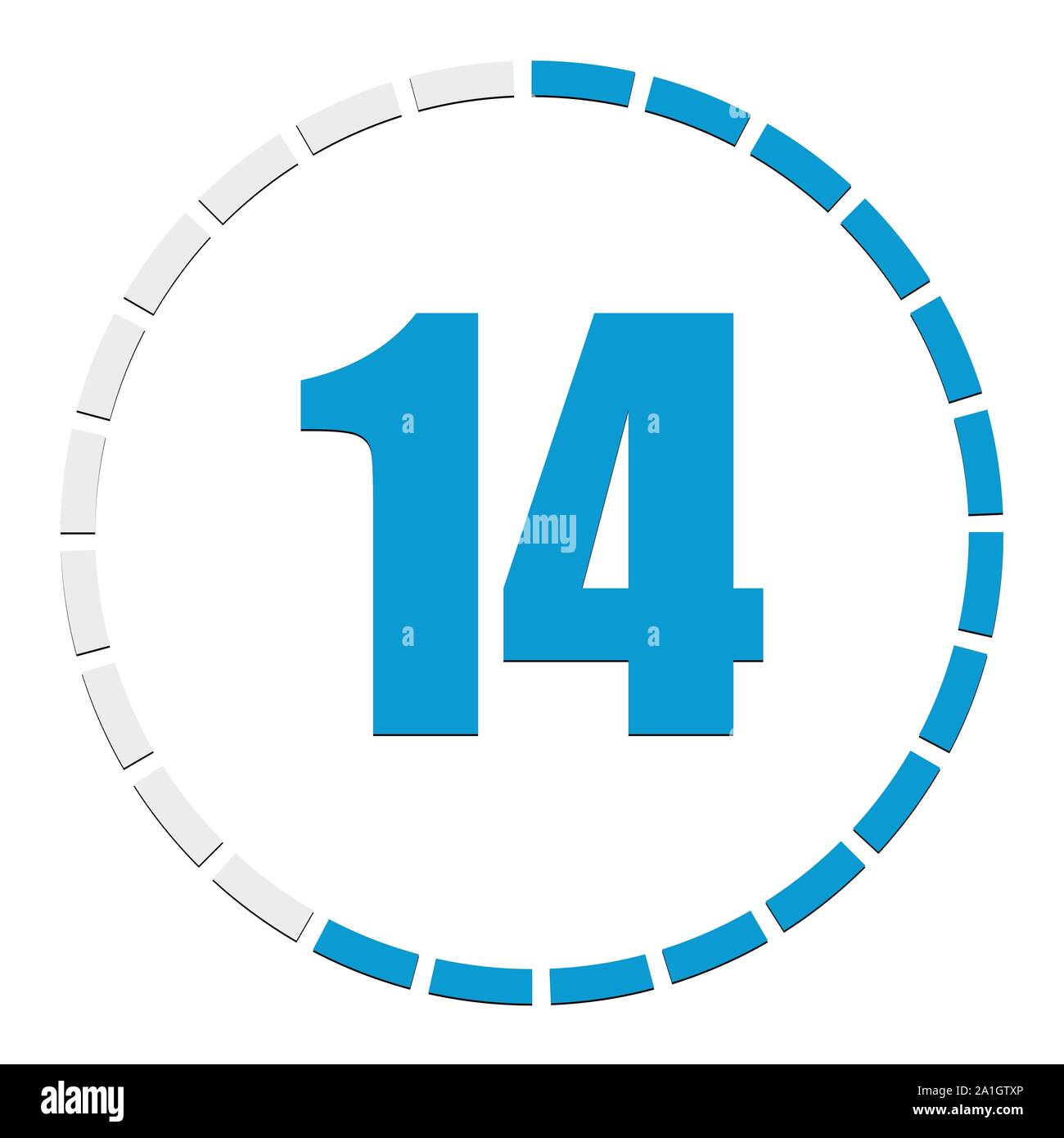 Circular chart, graph. Progress, completion, step indicator. Diagram ...