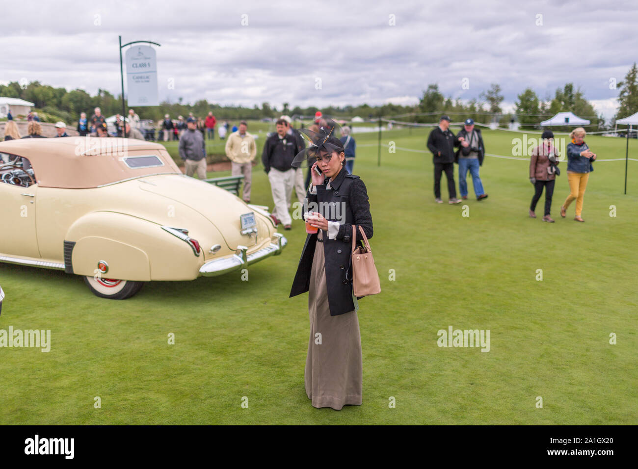 Cobble Beach Classic Car show Stock Photo - Alamy