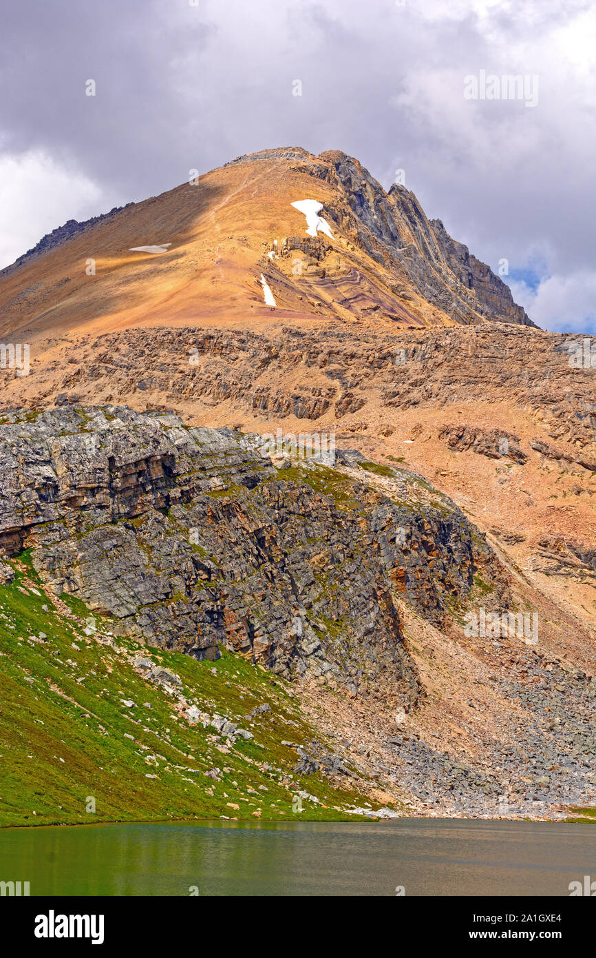 Cirque Peak above Helen Lake in Banff National Park Stock Photo - Alamy