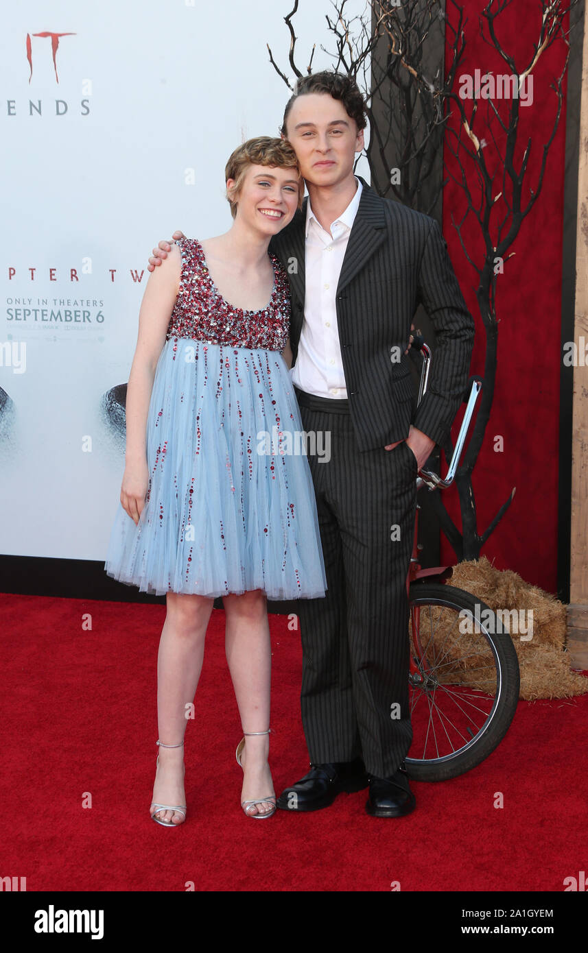 Premiere Of Warner Bros. Pictures' "It Chapter Two" Featuring: Sophia Lillis, Wyatt Oleff Where ...