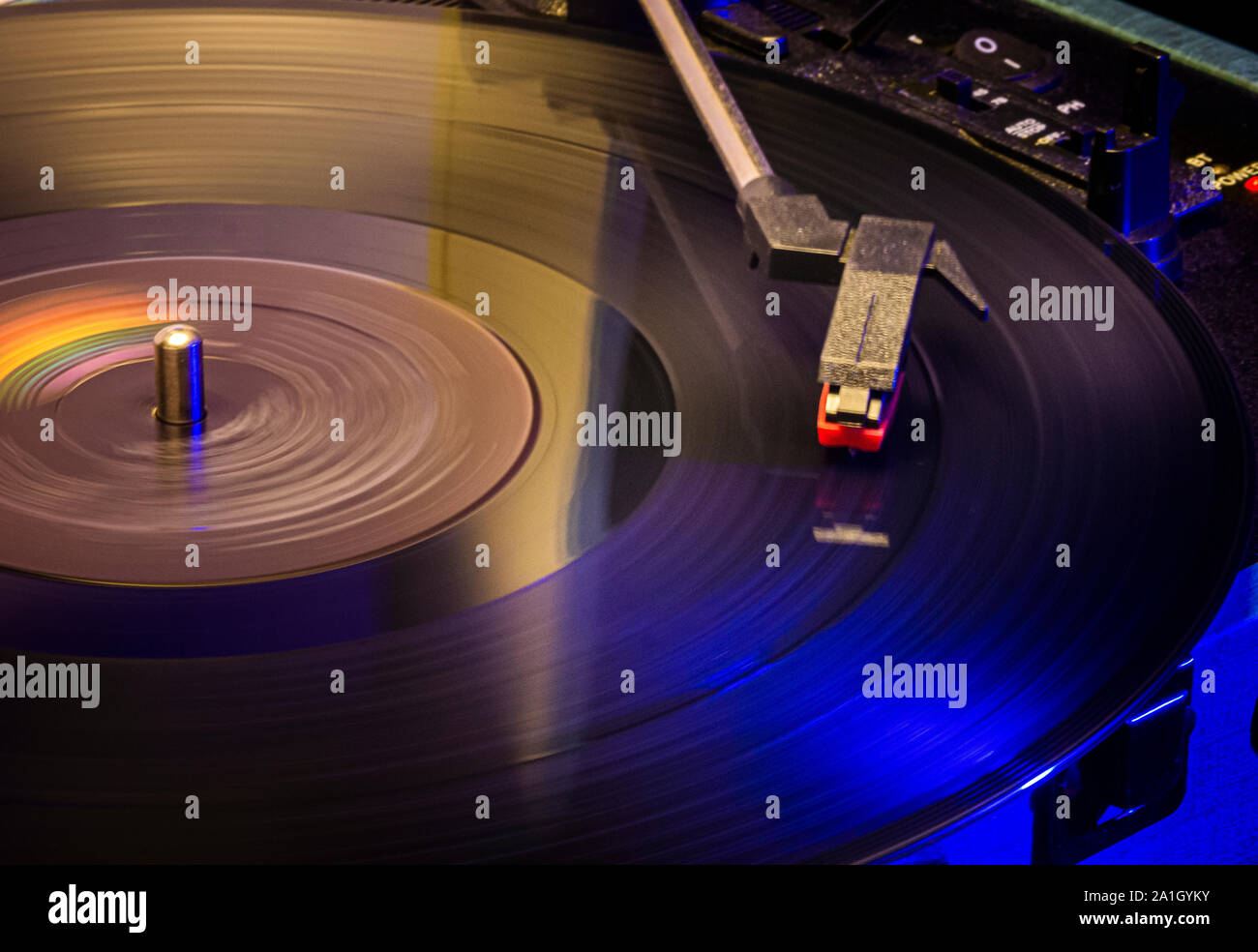 Vinyl player symbol hi-res stock photography and images - Alamy