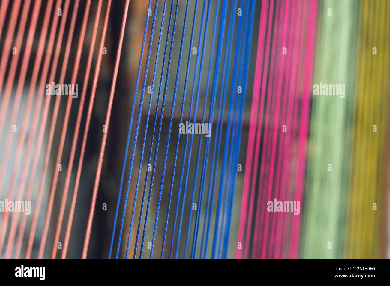 Multicolor thread silks dye from natural color material for woven silk ...