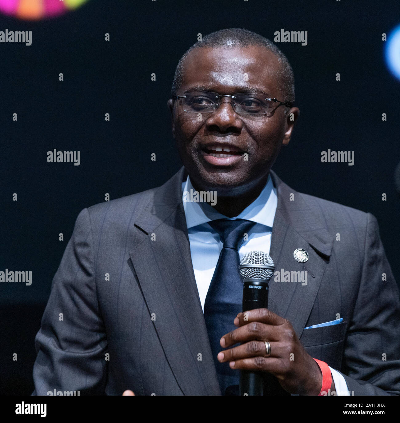 New York, NY - September 26, 2019: Governor of Lagos State Babajide ...