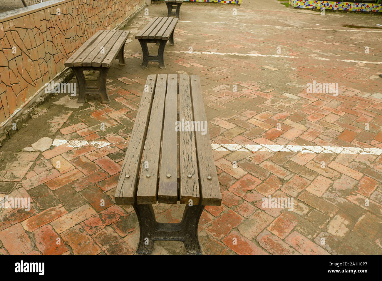 Local Road Side Park And Playground Stock Photo - Alamy