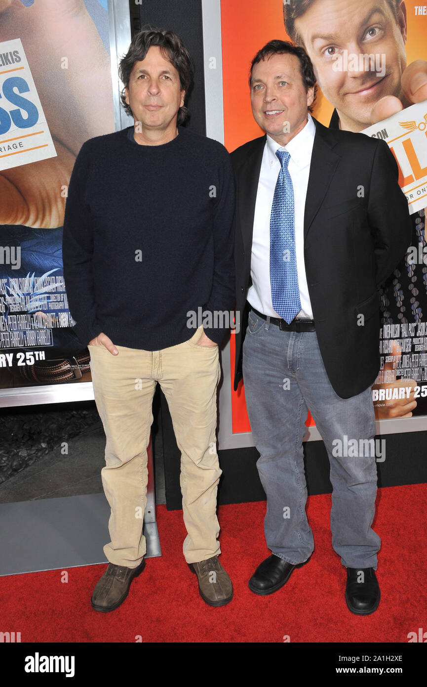 LOS ANGELES, CA. February 23, 2011: Peter Farrelly (left) & Bobby ...