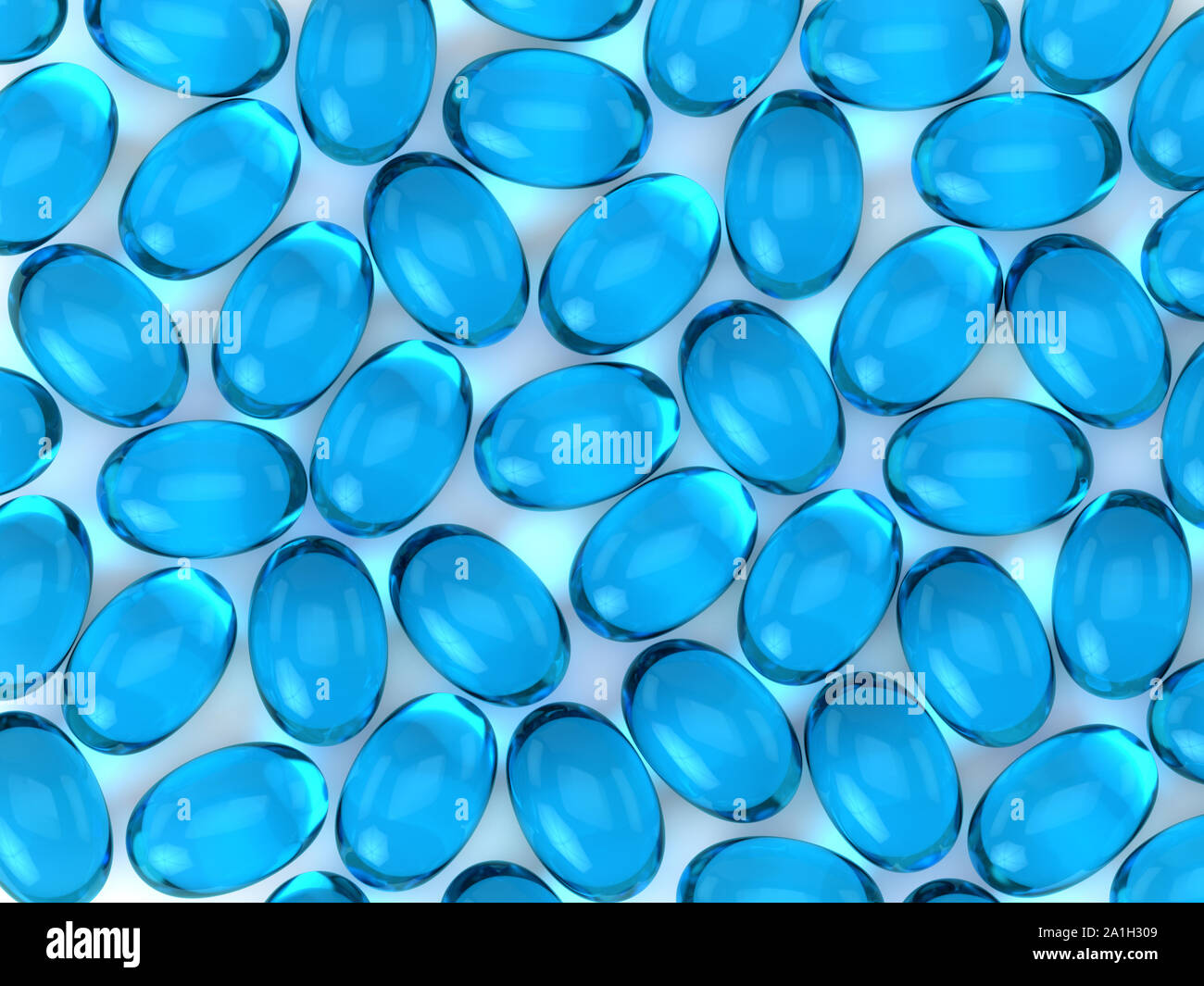 3d render of top view of liquid capsules Stock Photo - Alamy