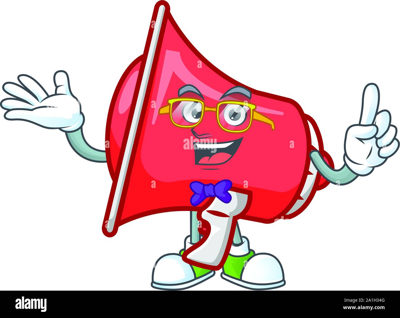 Geek red loudspeaker character for speak loud Stock Vector Image & Art ...