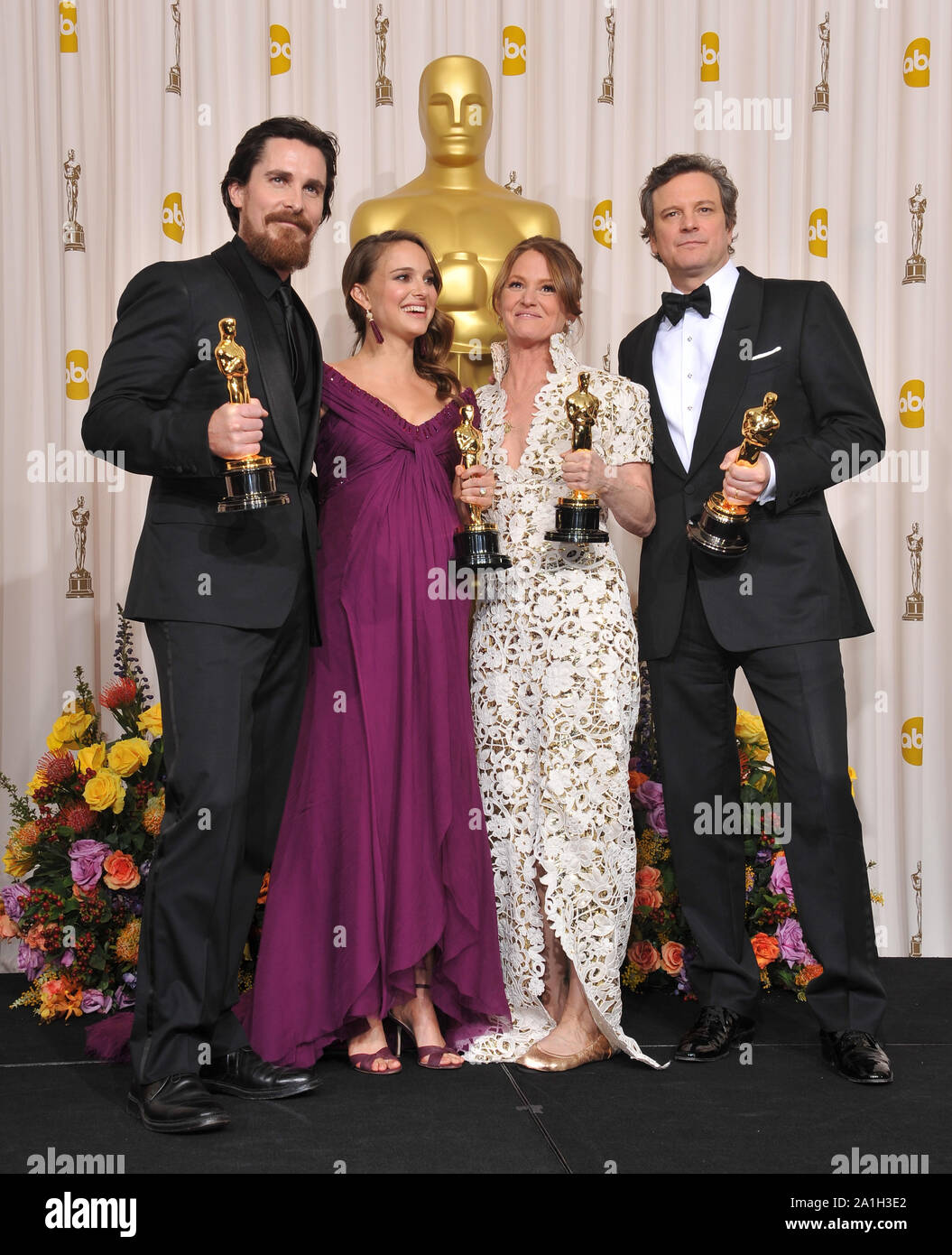 LOS ANGELES, CA. February 27, 2011: Christian Bale & Natalie Portman ...
