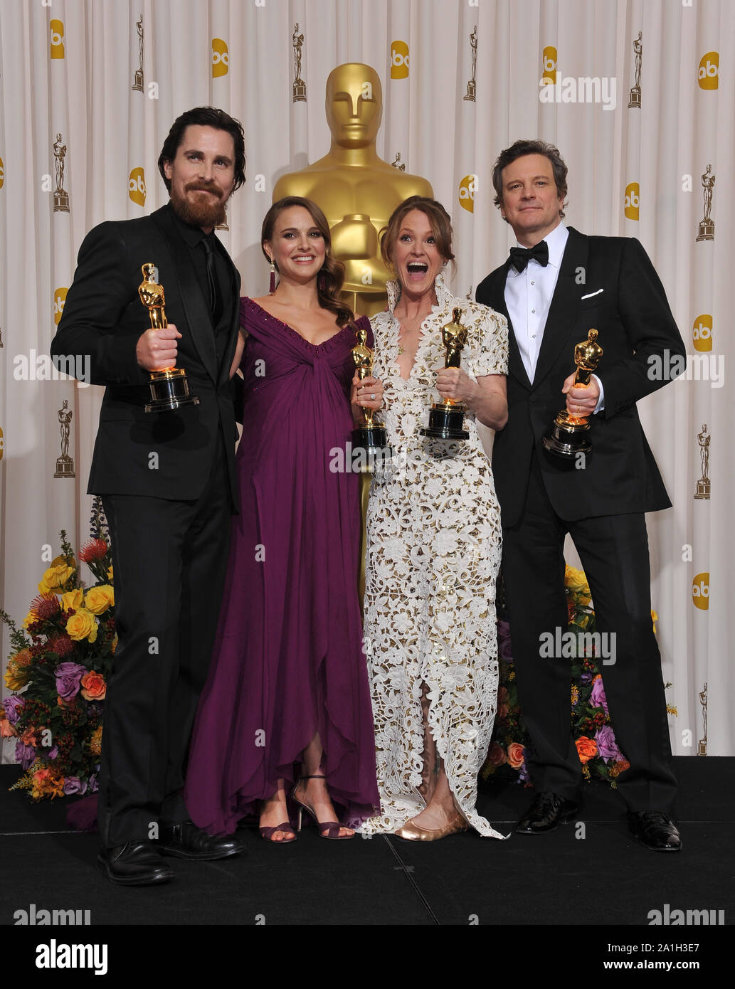 LOS ANGELES, CA. February 27, 2011: Christian Bale & Natalie Portman ...