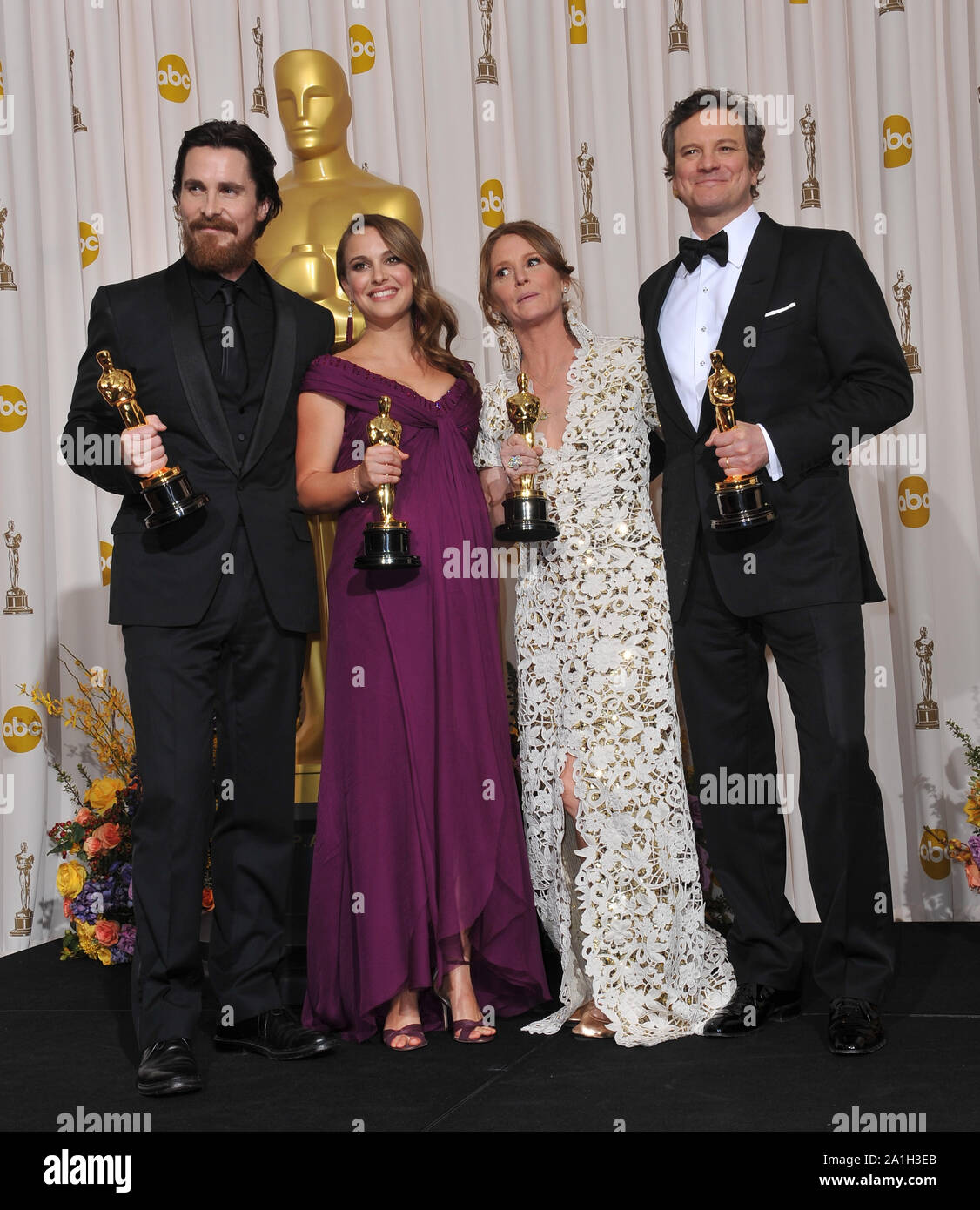 LOS ANGELES, CA. February 27, 2011: Christian Bale & Natalie Portman ...