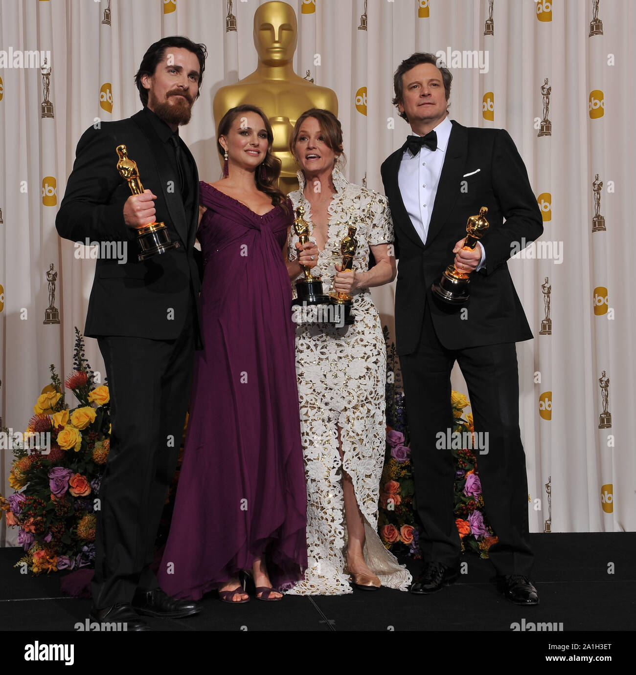 LOS ANGELES, CA. February 27, 2011: Christian Bale & Natalie Portman ...