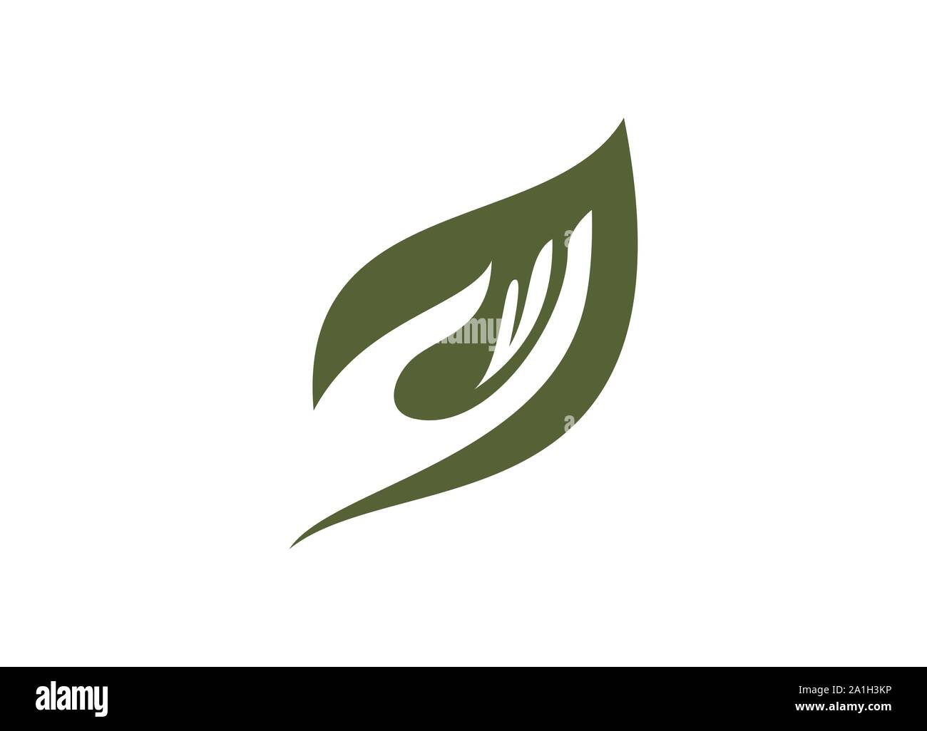 Green Power Energy Logo Design Element, Thunder Leaf Logo, Leaves icon ...