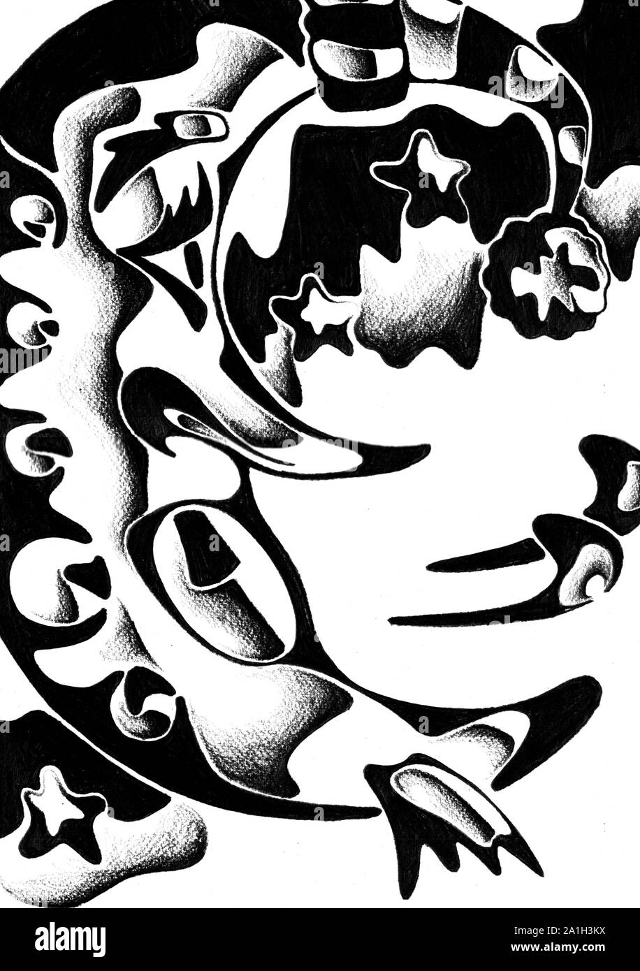 Fine art abstraction Black and White Stock Photos & Images - Alamy