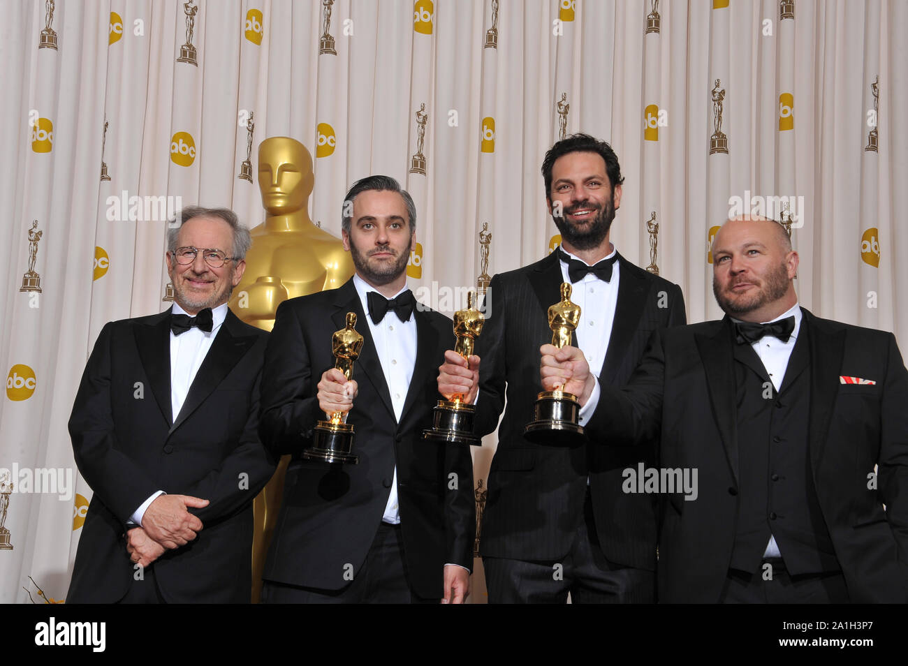 LOS ANGELES, CA. February 27, 2011: Steven Spielberg (left) with The ...