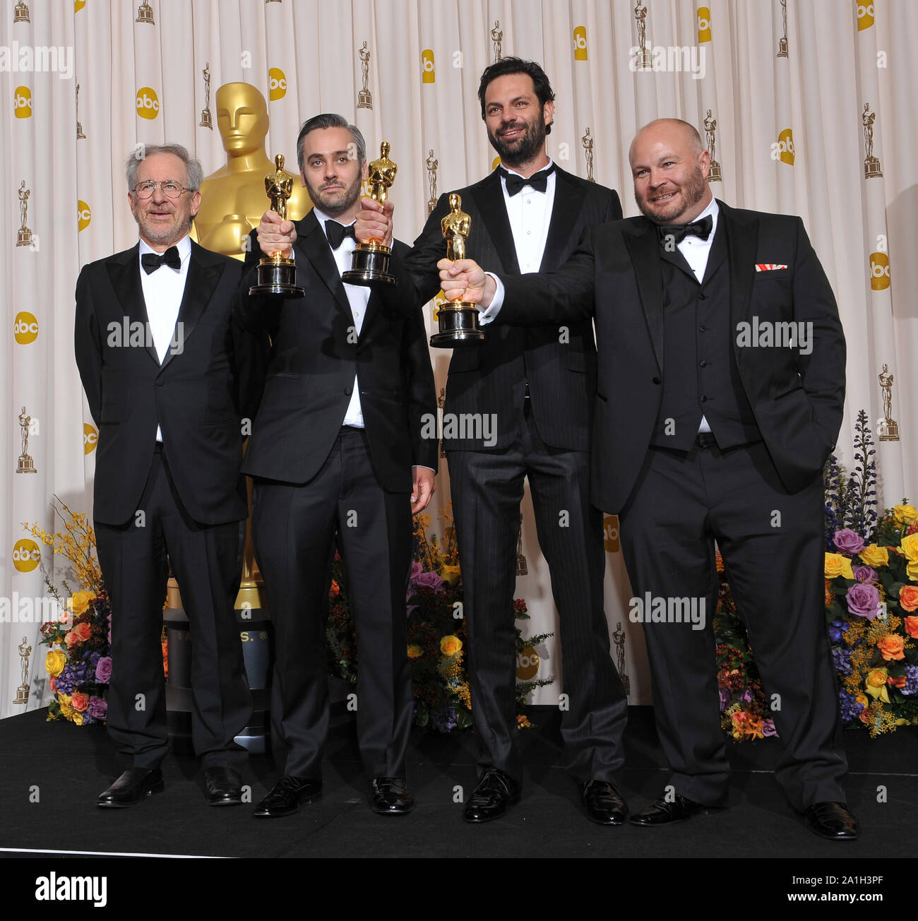 LOS ANGELES, CA. February 27, 2011: Steven Spielberg (left) with The ...