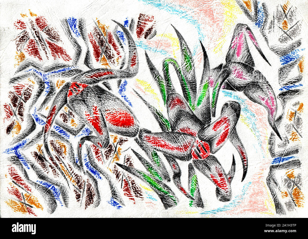 Abstraction drawing sketch art handmade Stock Photo - Alamy