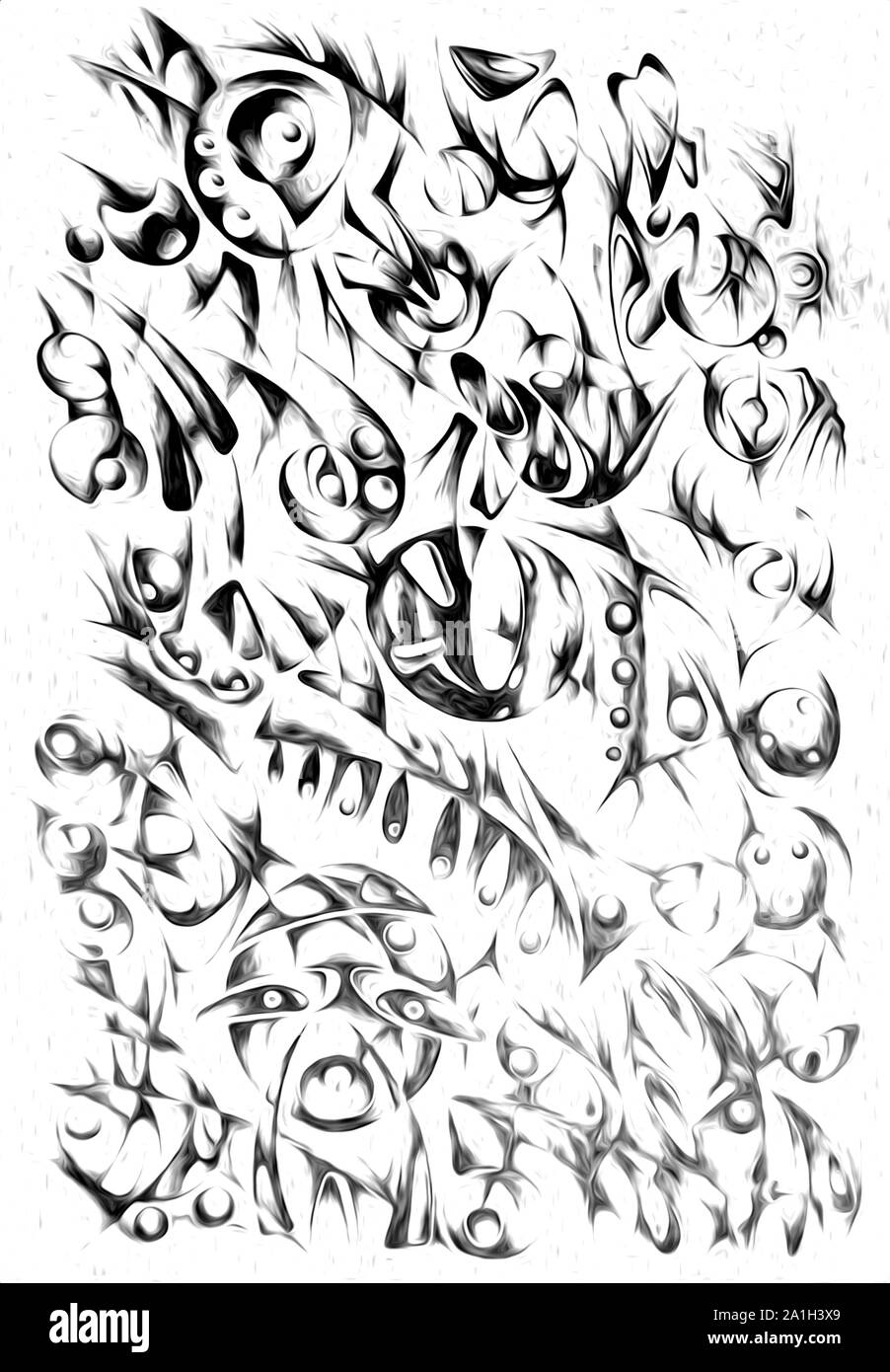Abstraction drawing sketch art handmade Stock Photo - Alamy