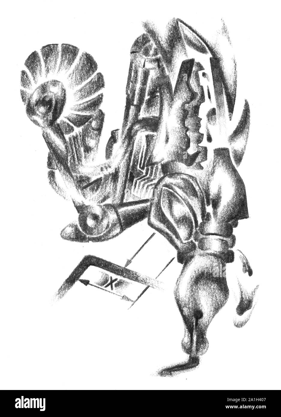 Abstraction drawing sketch art handmade Stock Photo - Alamy