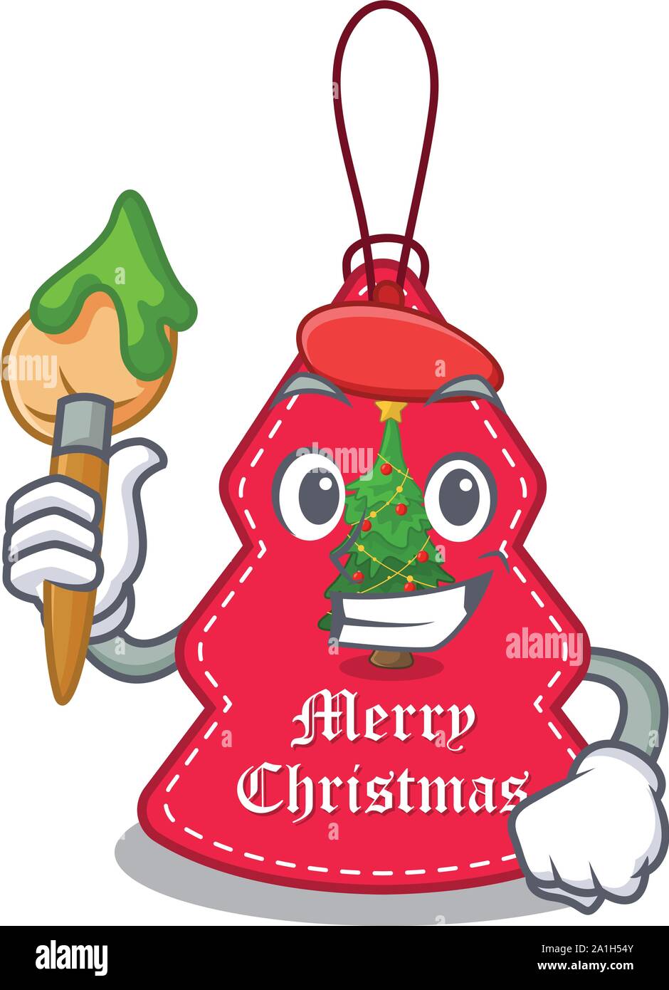 Artist christmas tree Stock Vector Images - Alamy