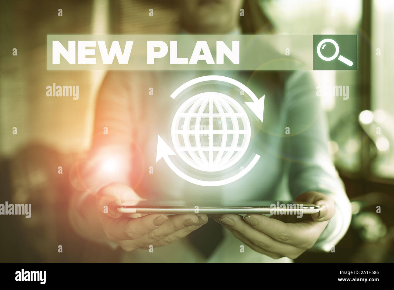 Conceptual hand writing showing New Plan. Concept meaning Start of a ...