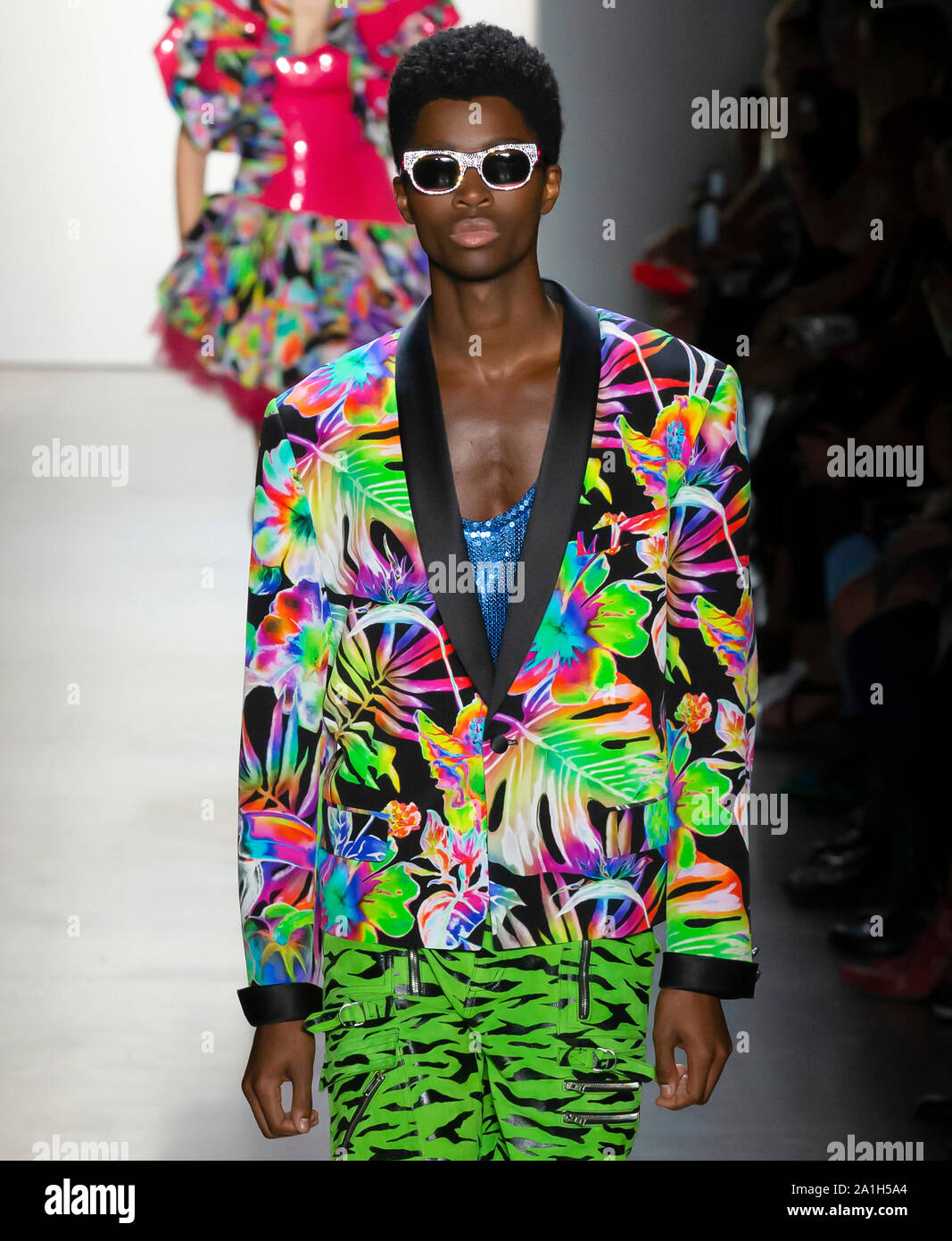 New York, NY - Sept 09, 2019: Alton Mason walks the runway at the ...