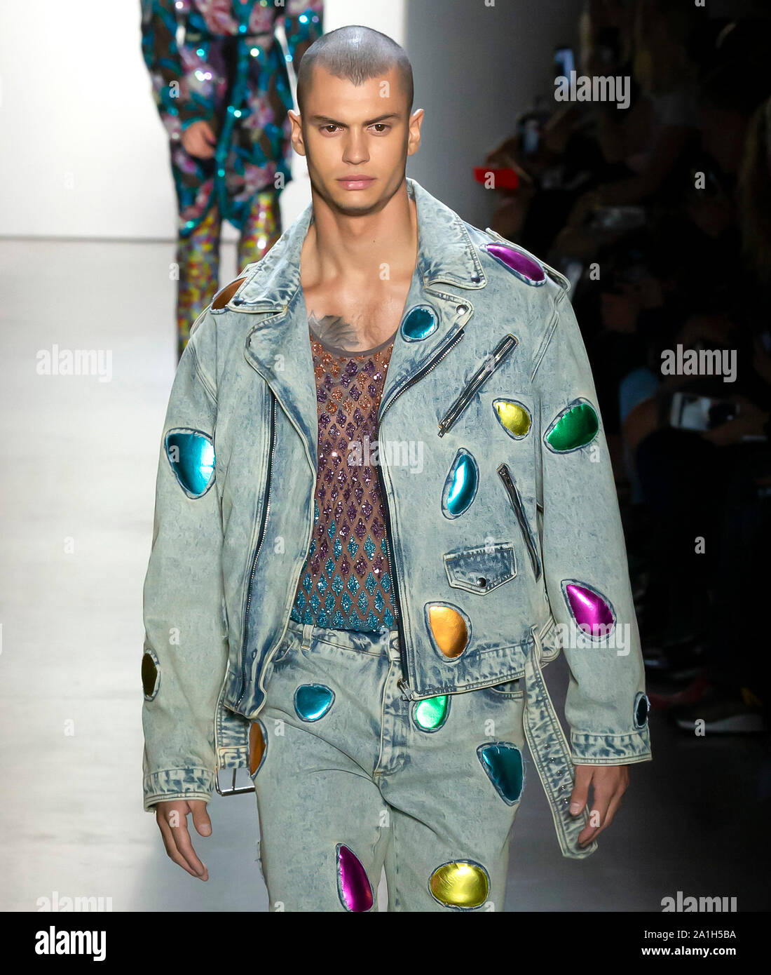 New York, NY - Sept 09, 2019: Brandon Good walks the runway at the ...