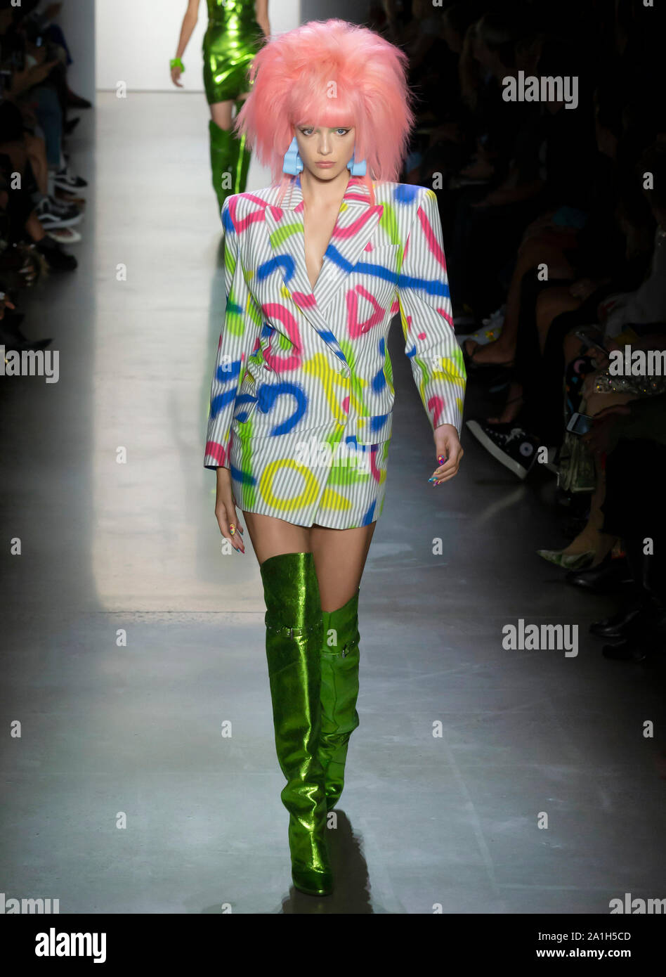 New York, NY - Sept 09, 2019: Charlotte Rose Hansen walks the runway at ...