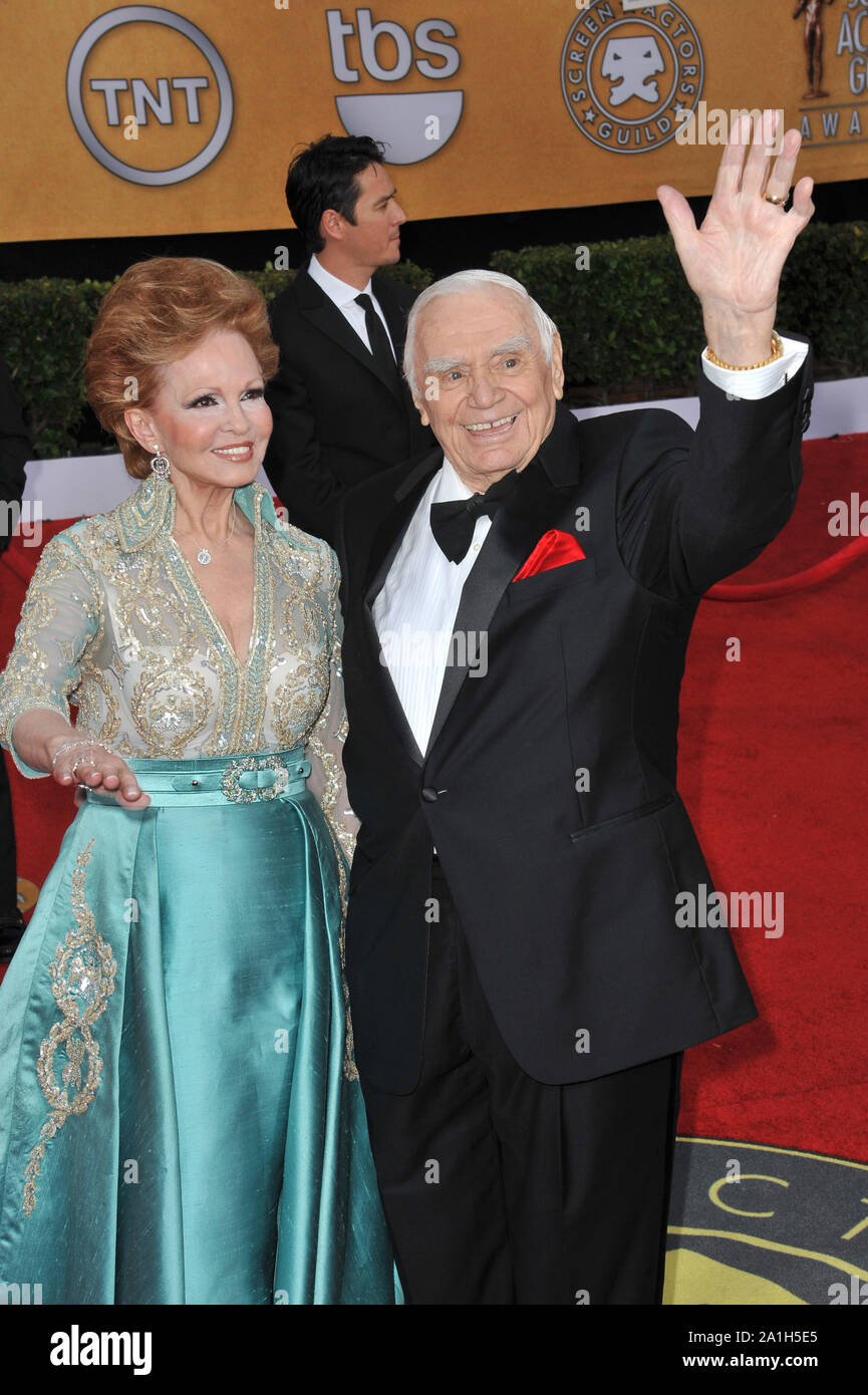 LOS ANGELES, CA. January 30, 2011: Ernest Borgnine & wife Tova Borgnine ...