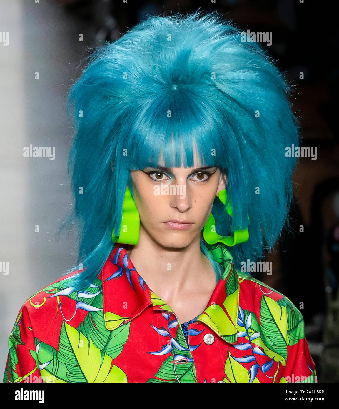 New York, NY - Sept 09, 2019: Cyrielle Lalande walks the runway at the ...
