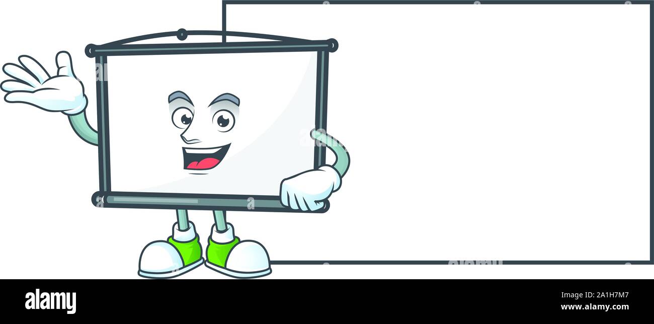 With board empty project screen on the mascot Stock Vector Image & Art ...